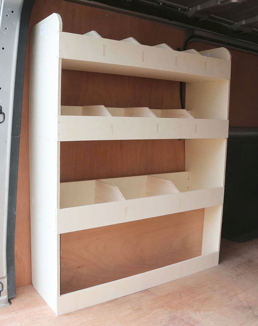 Vauxhall Vivaro L1 (SWB) 2001-14 Passenger Side Van Rack van racking ...