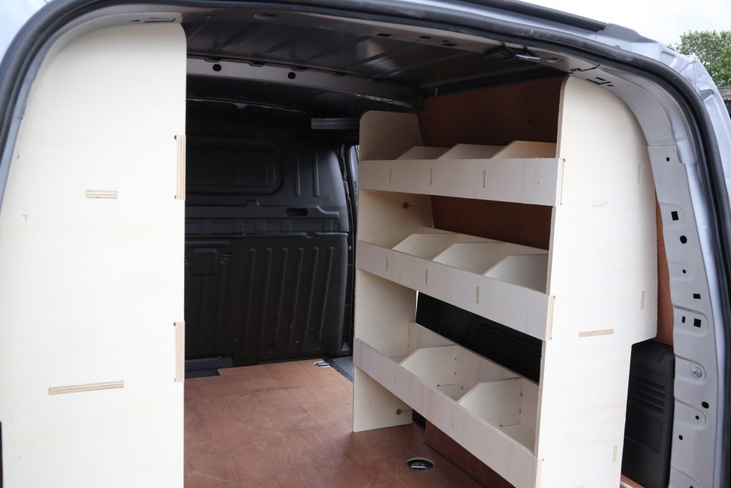 Citroen Berlingo XL van racking shelving. Free next day delivery.
