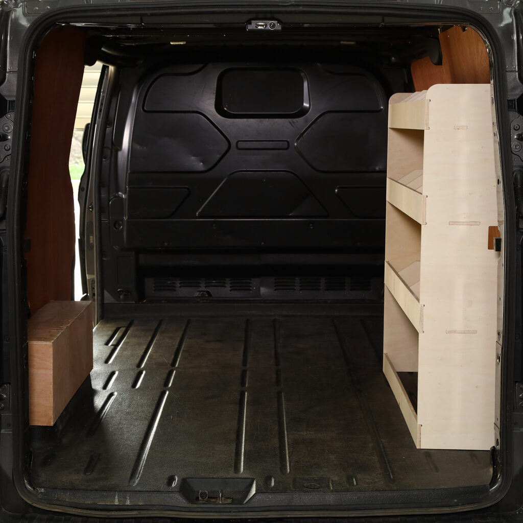 VW Transporter LWB T5 T6 van racking. OS rear. Free next day delivery.