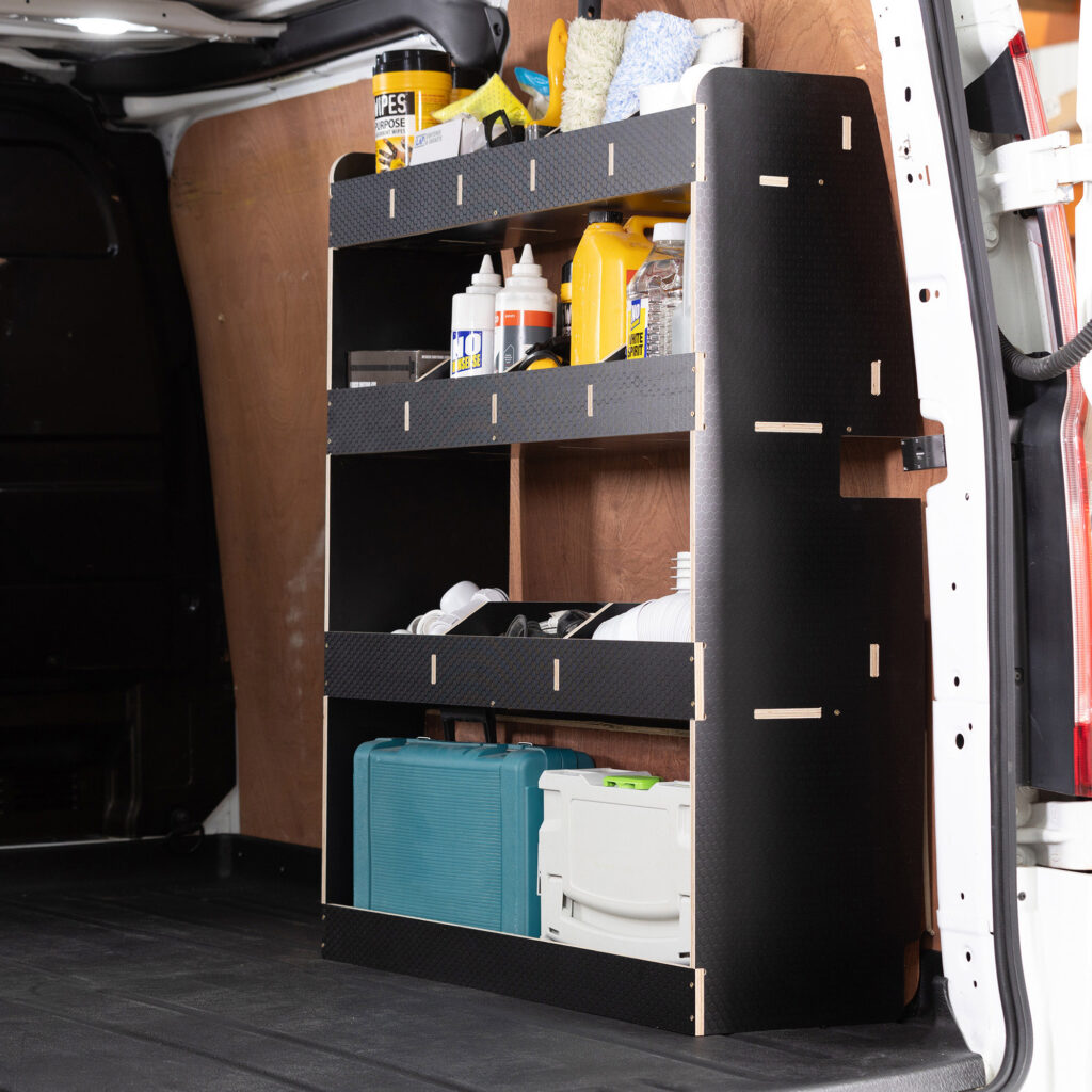 Ford Transit Custom L1 Double Units Van racking shelving. Free delivery.