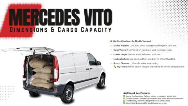 Mercedes Van Dimensions: Citan, Sprinter & Vito Full Specifications