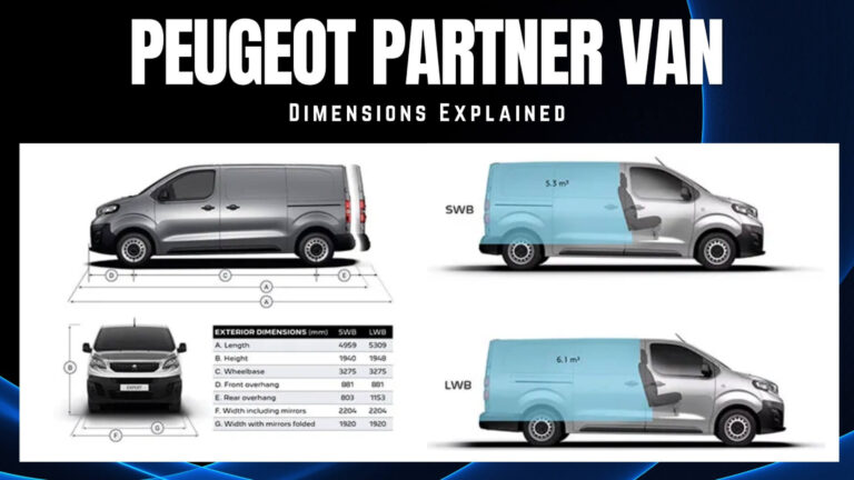 Peugeot Van Dimensions: Bipper, Boxer, Expert, and Partner Models Overview